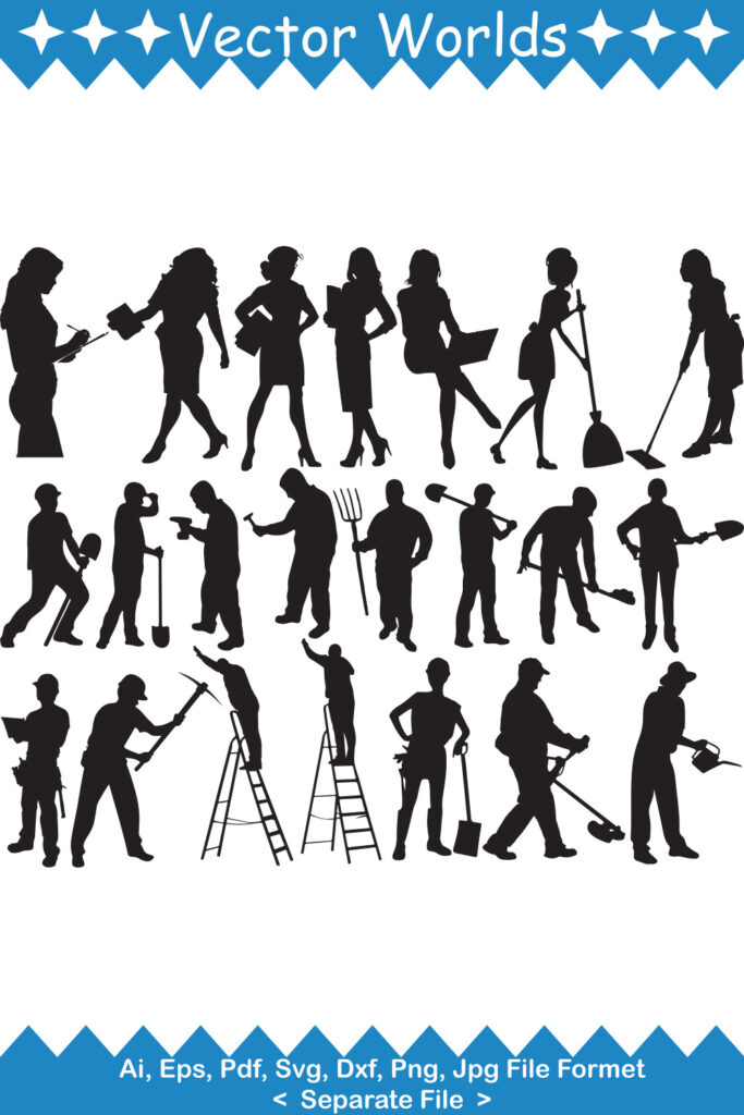 Worker SVG Vector Design - MasterBundles