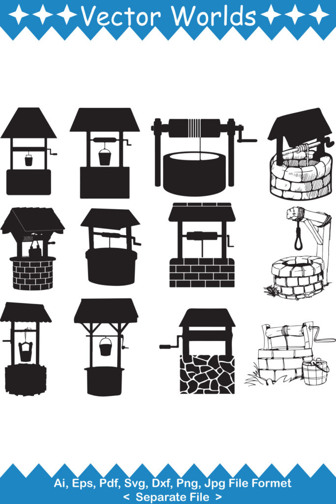 Water Well SVG Vector Design - MasterBundles