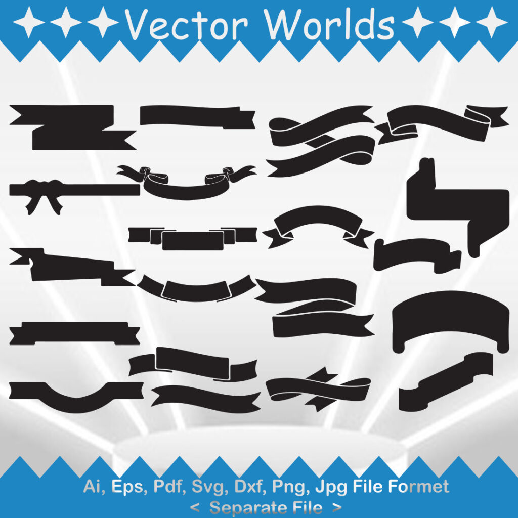 Ribbon Banner SVG Vector Design - MasterBundles