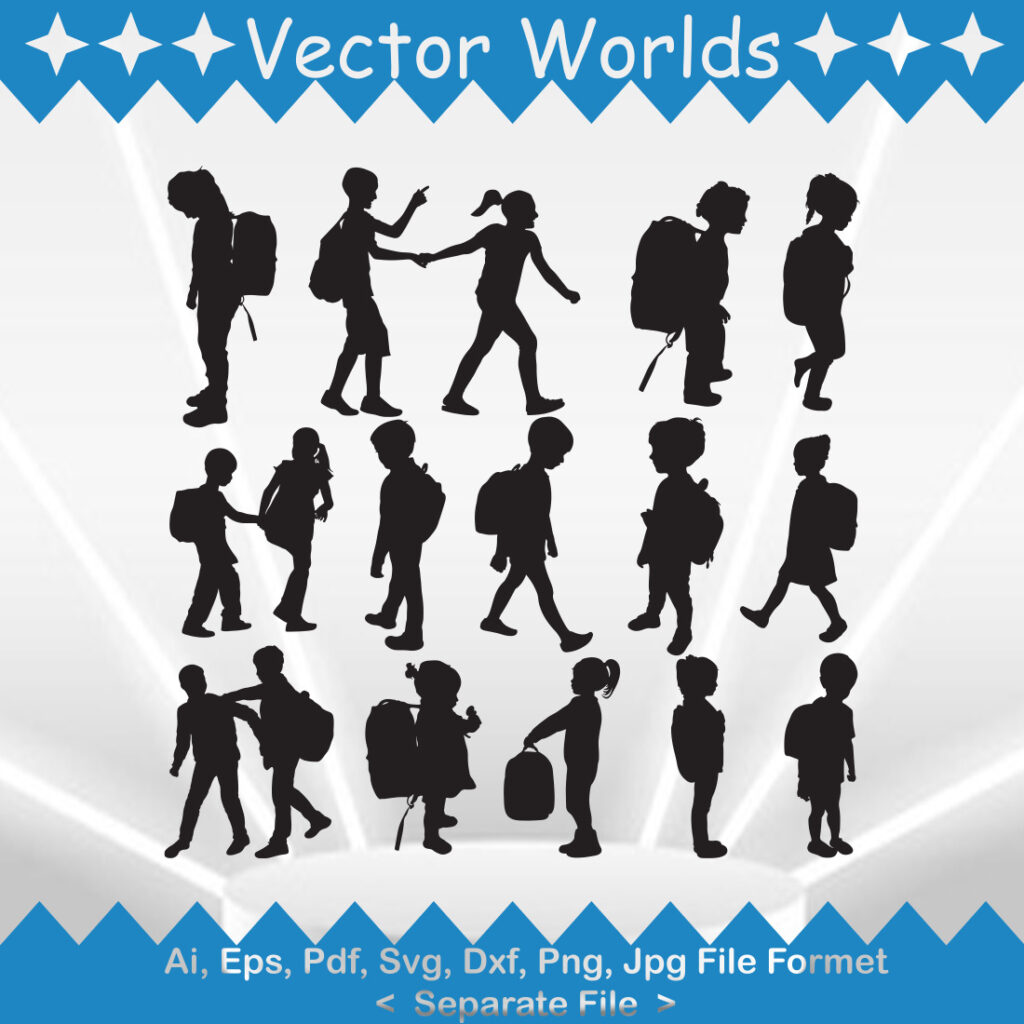 School kids SVG Vector Design - MasterBundles