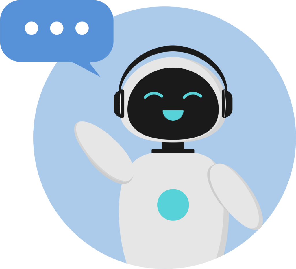 2 icon vector illustration with chat bot - MasterBundles