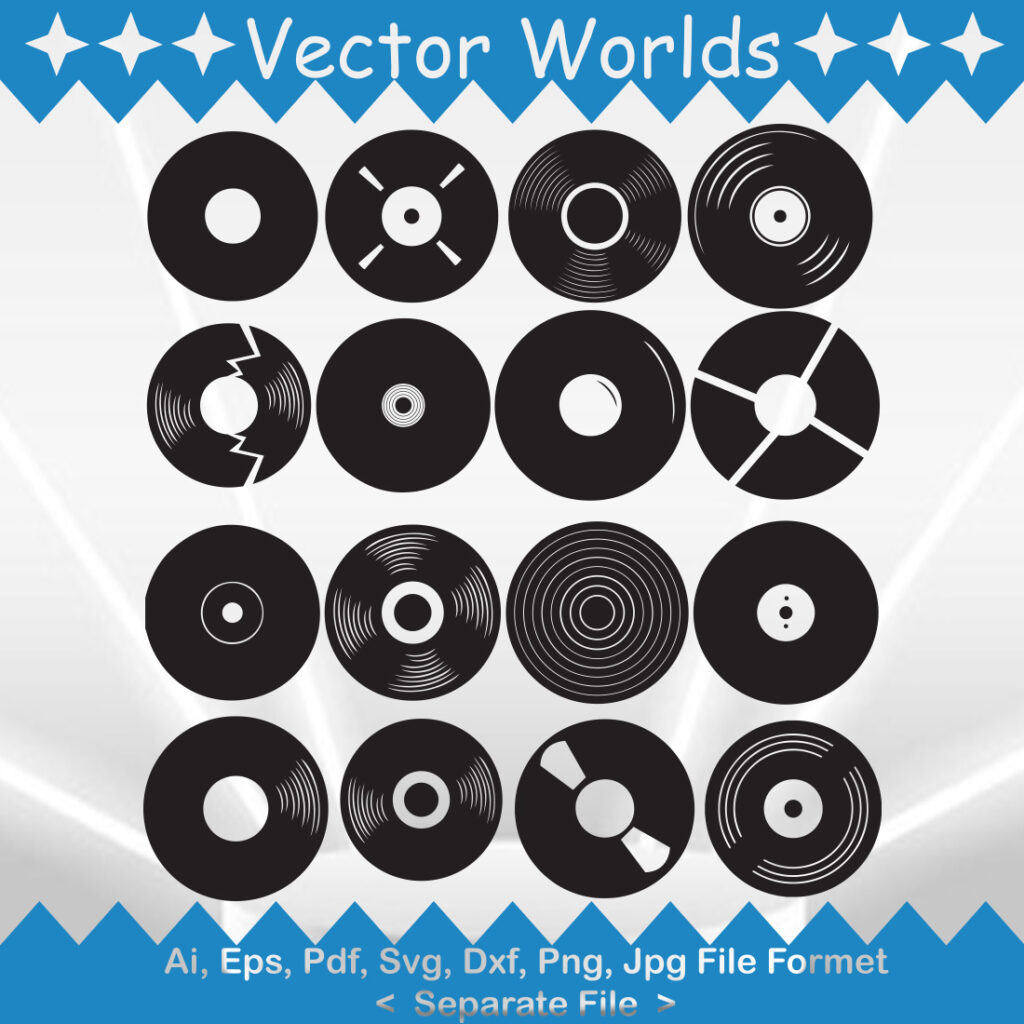 Vinyl Record SVG Vector Design - MasterBundles