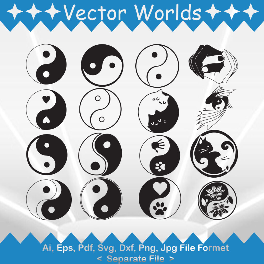 Ying Yang SVG Vector Design - MasterBundles