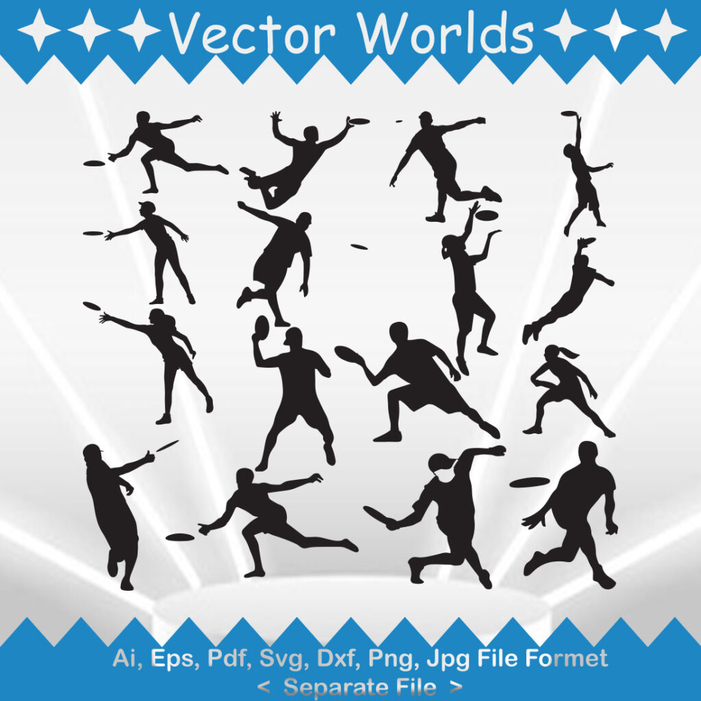 Ultimate Frisbee SVG Vector Design - MasterBundles