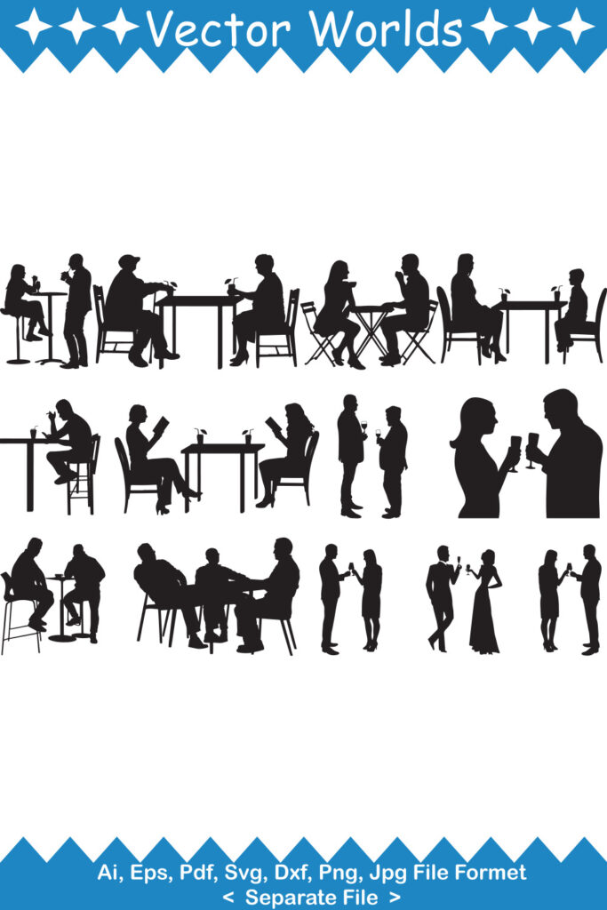 Sitting Drink SVG Vector Design - MasterBundles