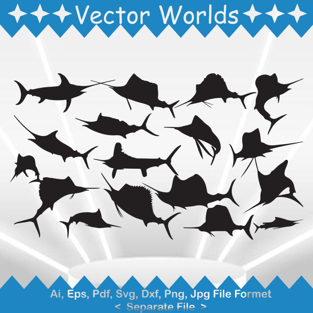 Sail Fish SVG Vector Design - MasterBundles