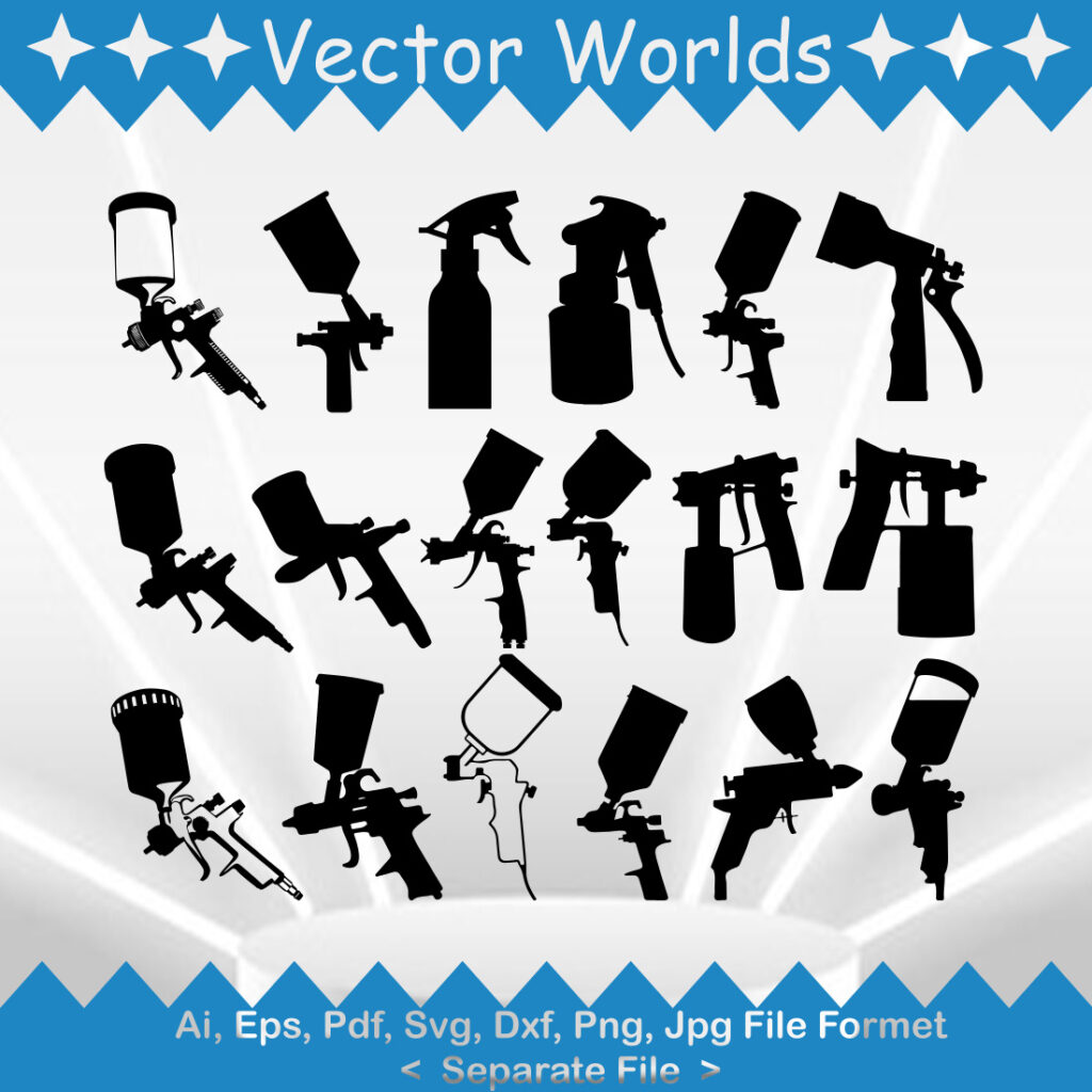 Spray Gun SVG Vector Design - MasterBundles