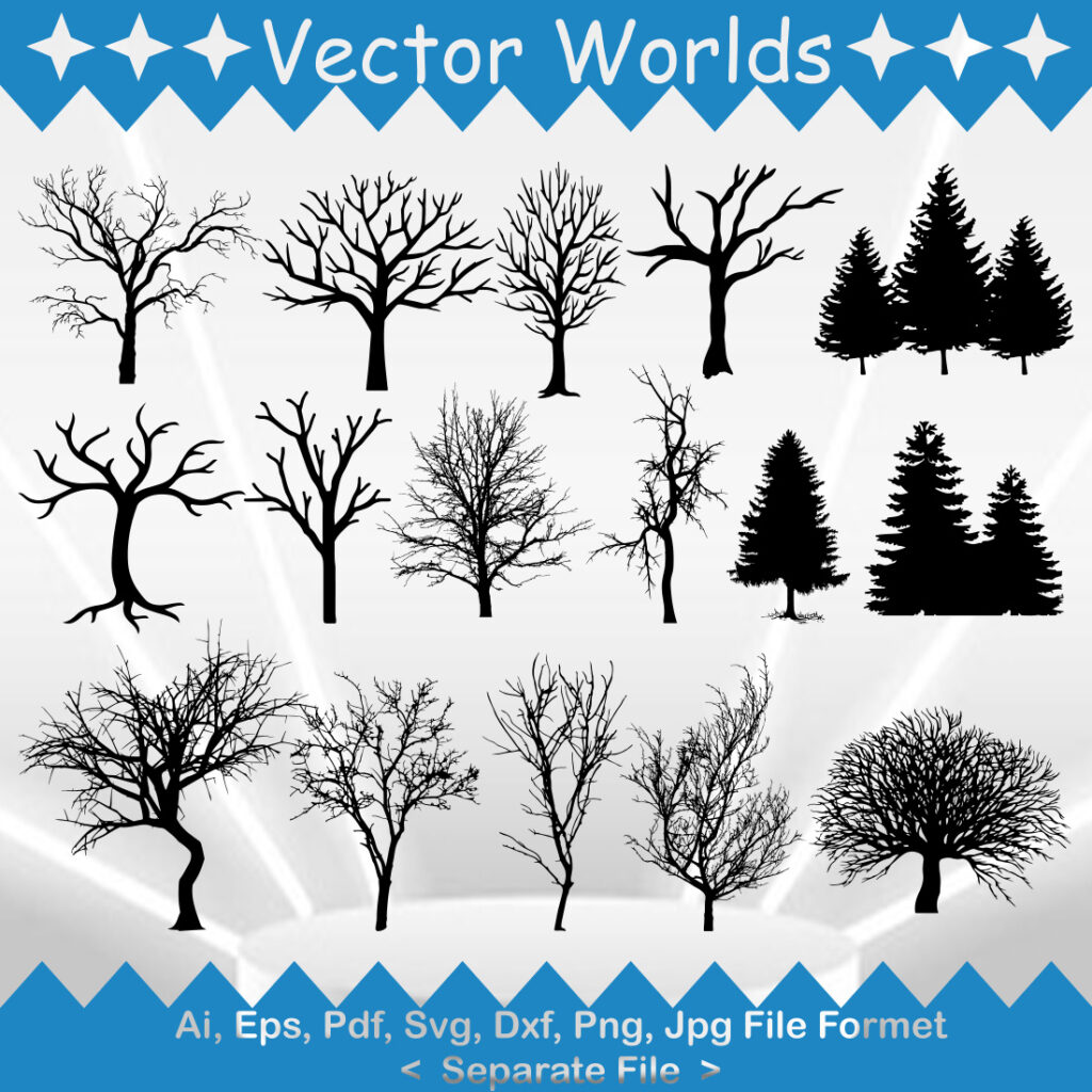 Winter Tree SVG Vector Design - MasterBundles