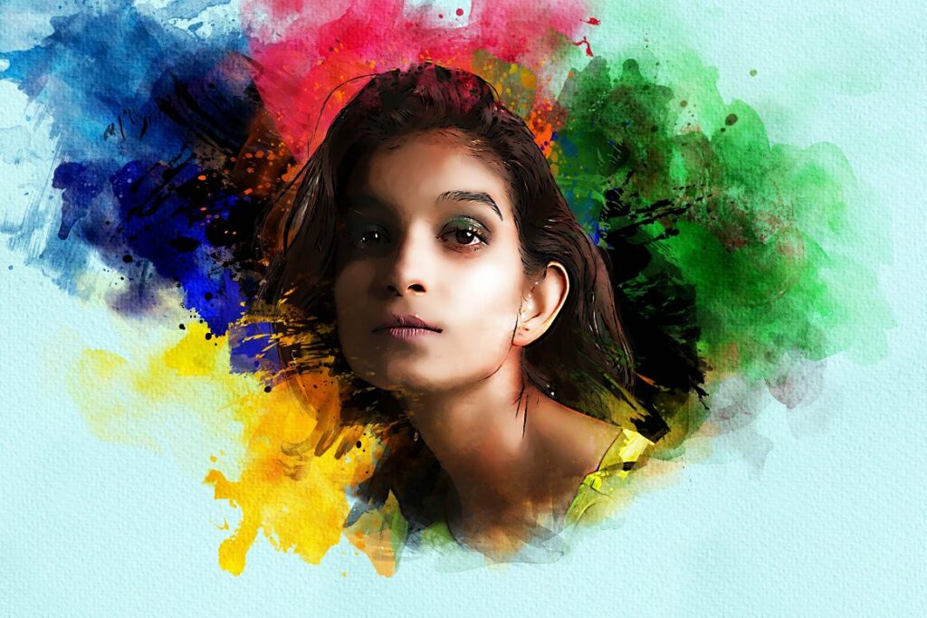 Portrait Painting Photoshop Effect - MasterBundles