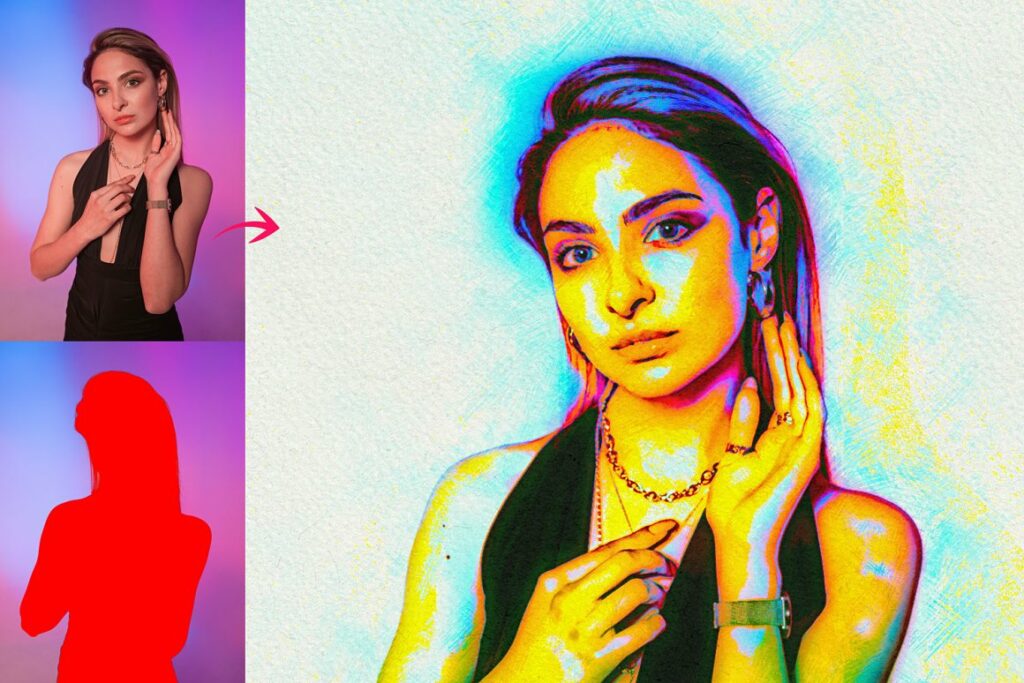 Digital Portrait Painting Effect - MasterBundles