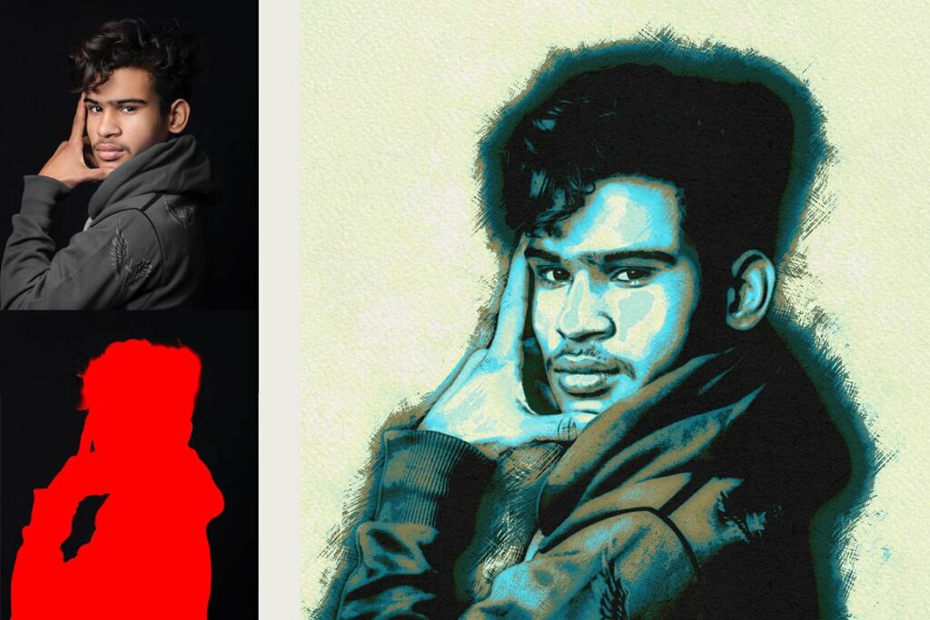 Digital Portrait Painting Effect - MasterBundles