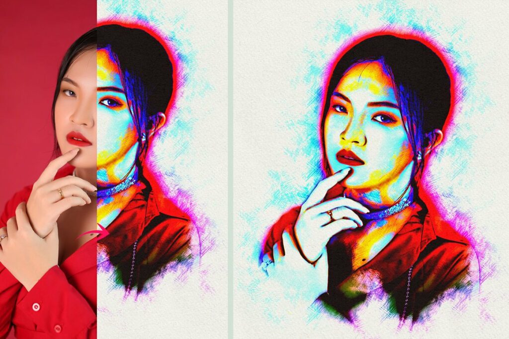 Digital Portrait Painting Effect - MasterBundles