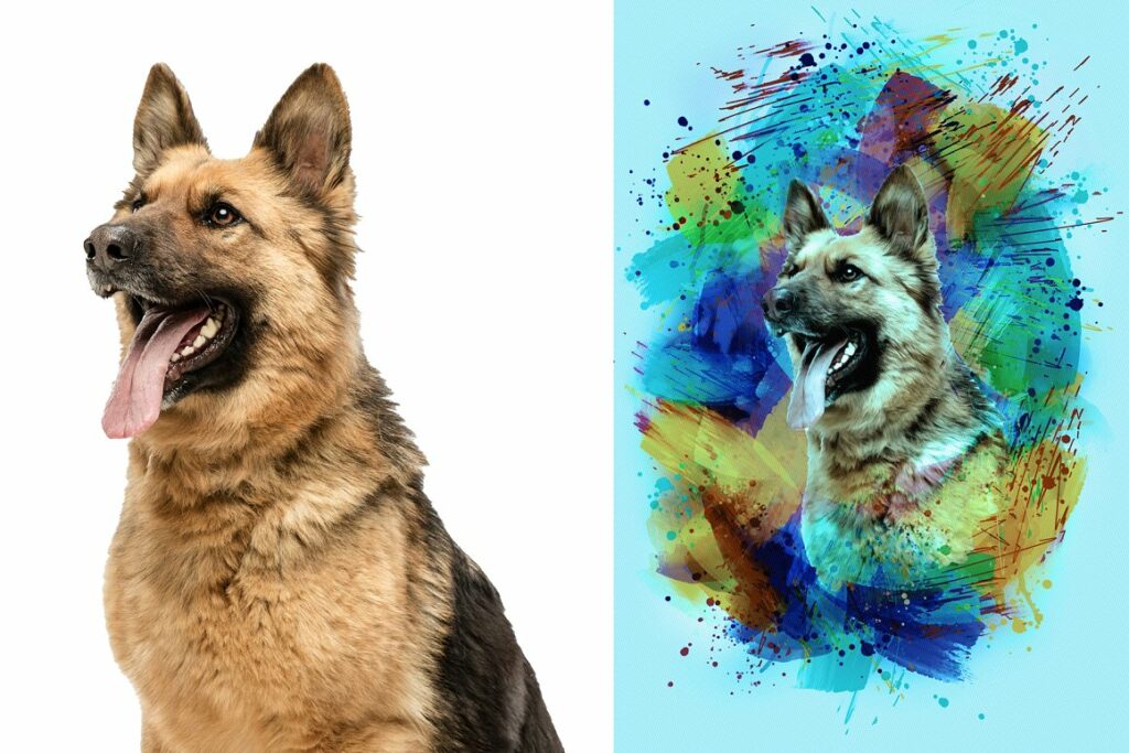 Digital Portrait Panting Effect - MasterBundles