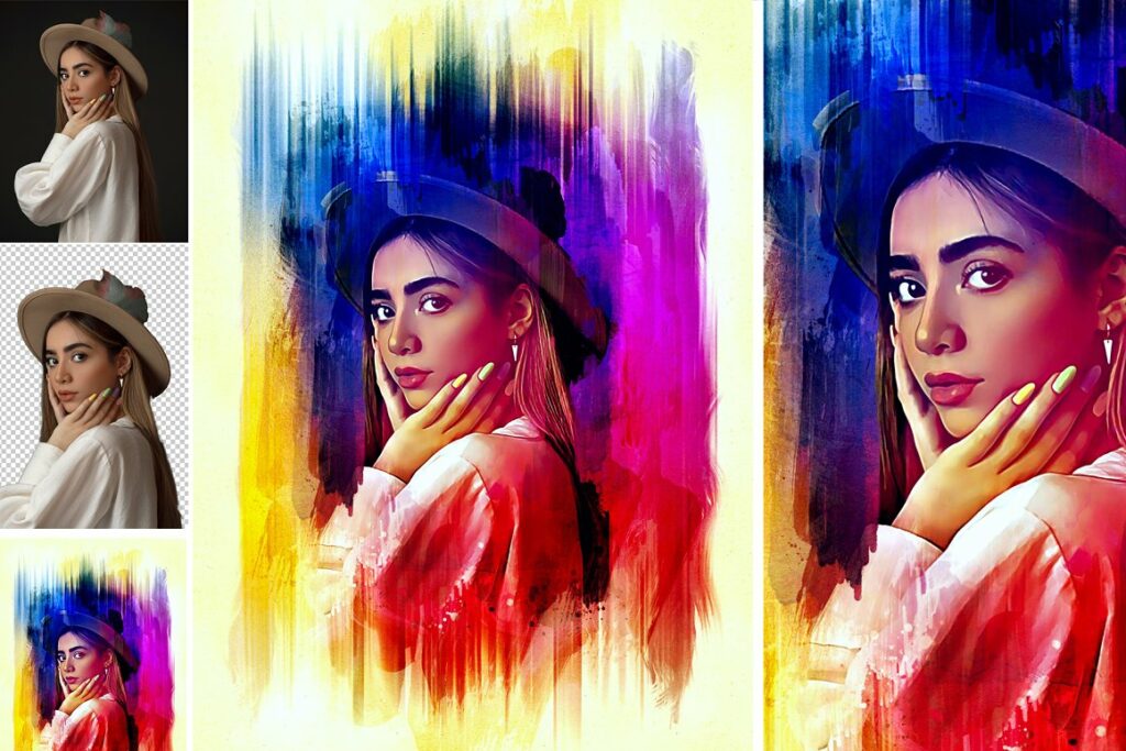 Digital Portrait Panting Effect - MasterBundles