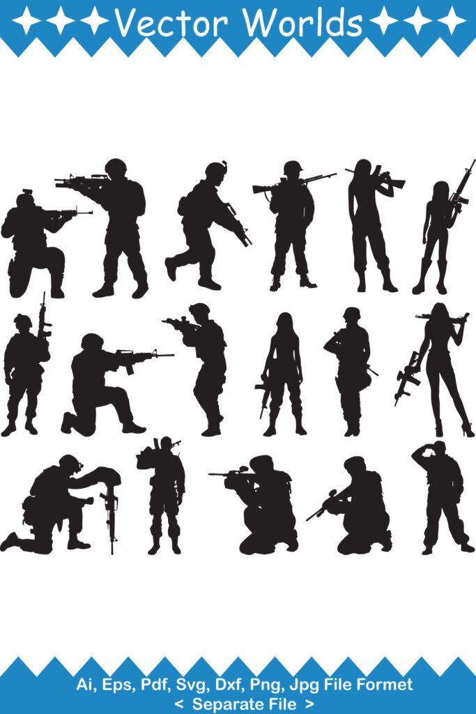 Soldiers SVG Vector Design - MasterBundles