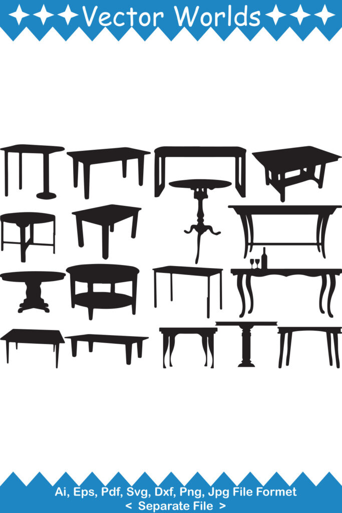 Tables SVG Vector Design - MasterBundles