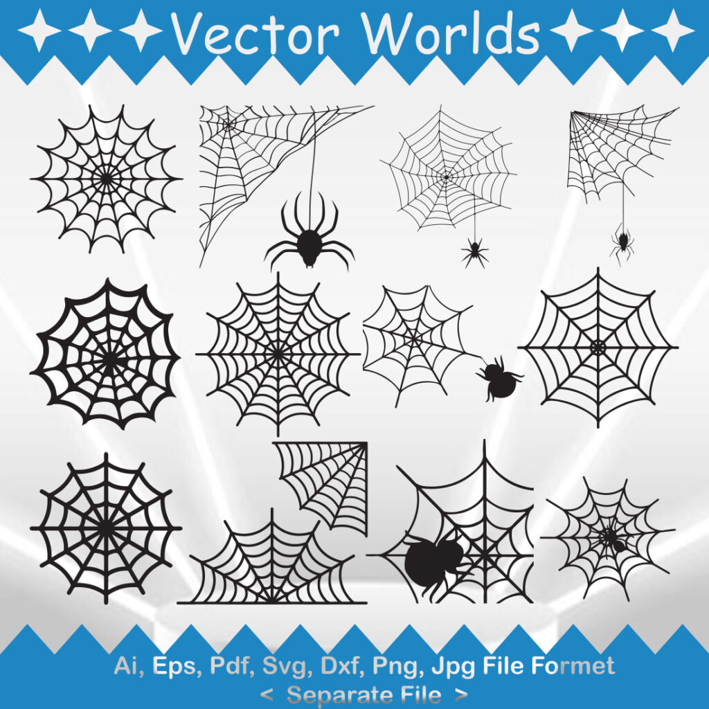 Spider Web SVG Vector Design - MasterBundles