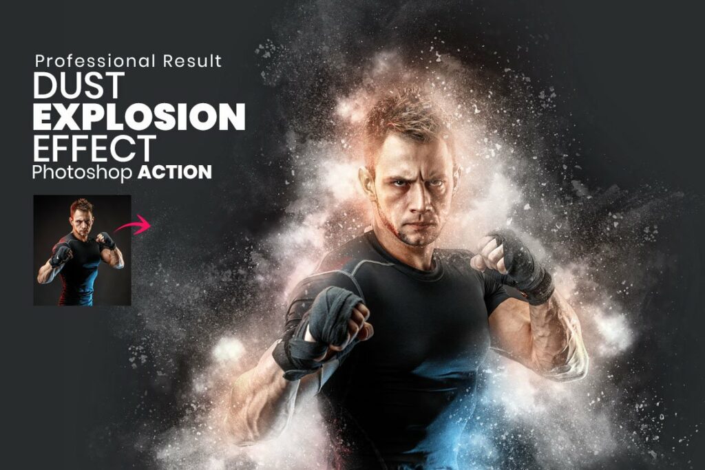 Easy Dust Explosion Photo Effect - MasterBundles