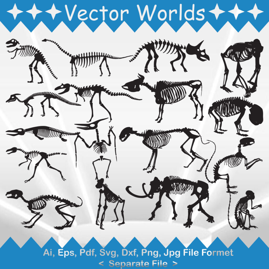 Skeleton Animal SVG Vector Design - MasterBundles