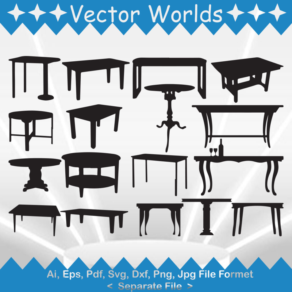 Tables SVG Vector Design - MasterBundles
