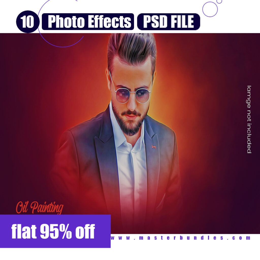 Dynamic Oil Painting 10 Photo Effects PSD Bundle - MasterBundles