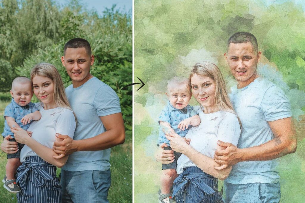 Easy Acrylic Paints Photoshop Action - MasterBundles