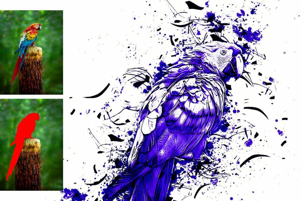 Easy Ink Art Photoshop Action - MasterBundles