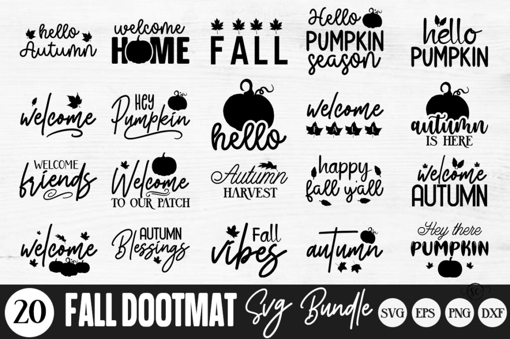 Fall Autumn Mega SVG Bundle 90 Design - MasterBundles