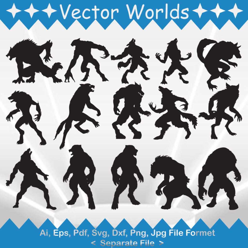 Ware Wolf SVG Vector Design - MasterBundles