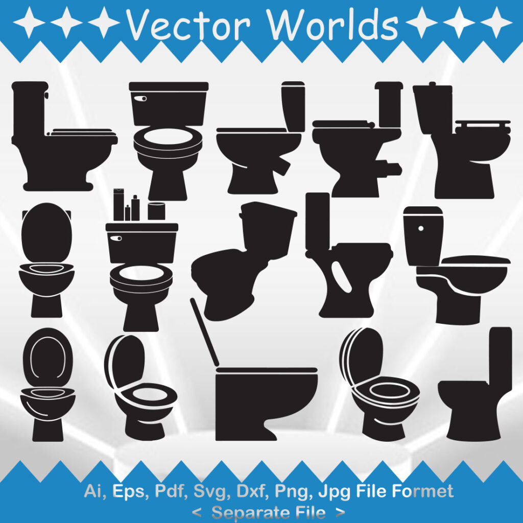 Toilet SVG Vector Design - MasterBundles