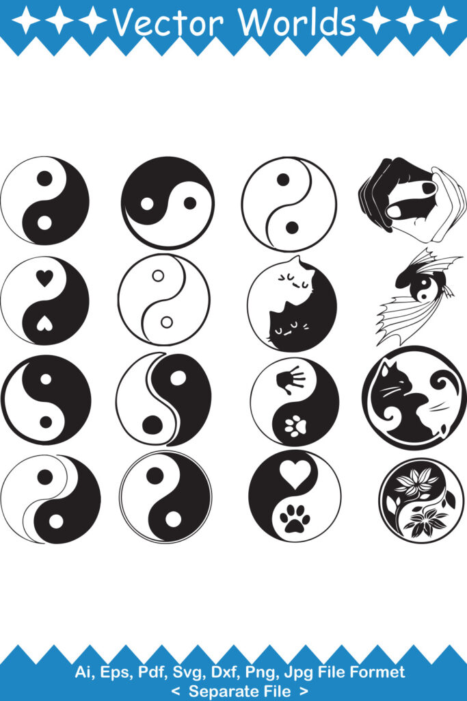 Ying Yang SVG Vector Design - MasterBundles