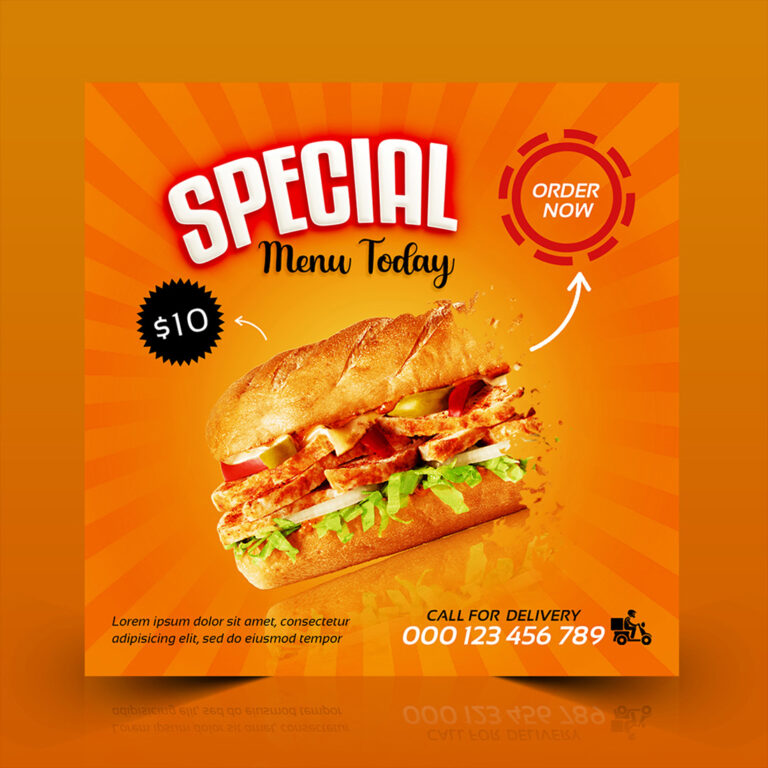 Restaurant Food Delivery App Concept - MasterBundles