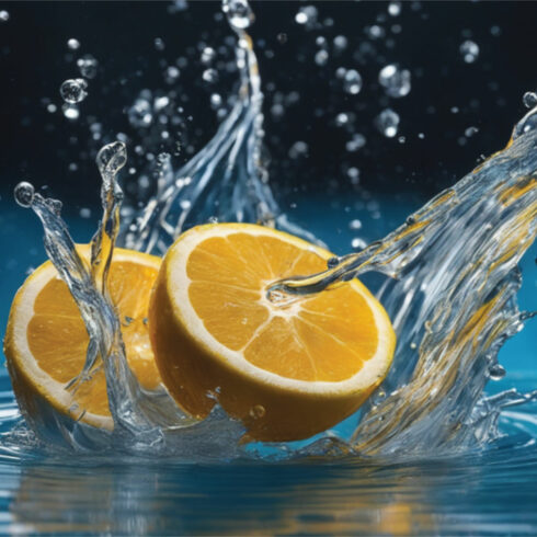 43 set Bundle of fruits falling into water with splashes jpg for 4$ Only - MasterBundles