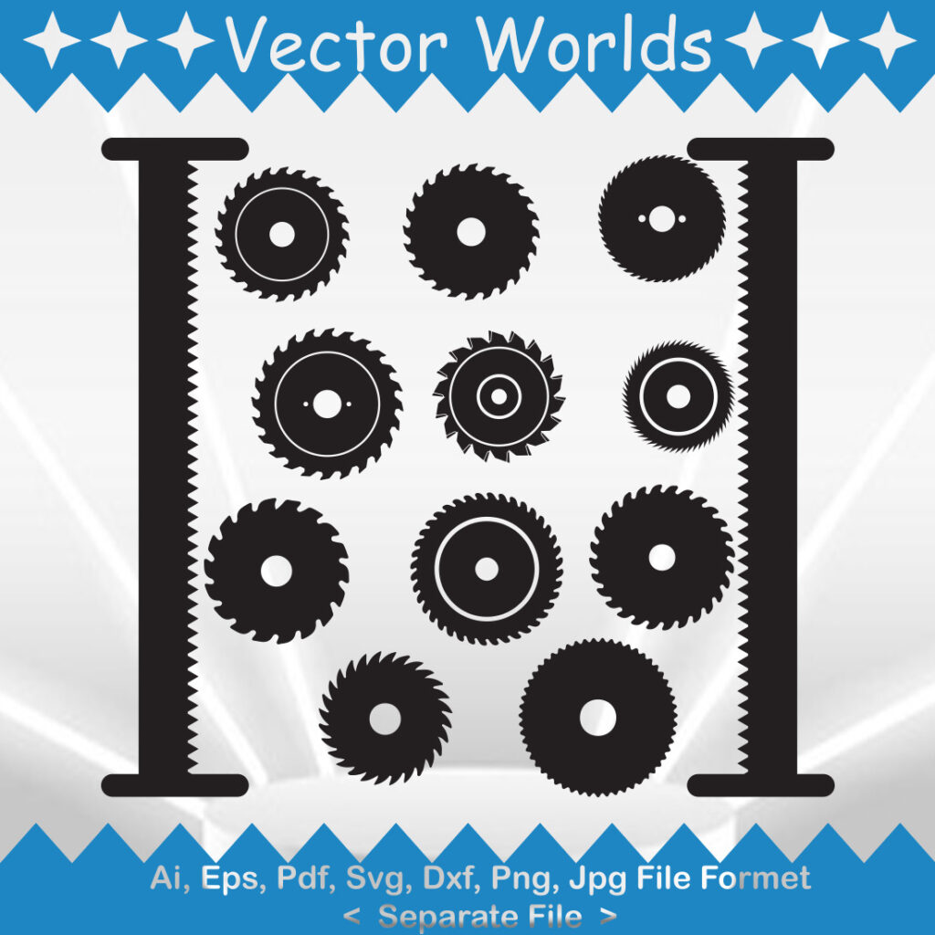 Saw blade SVG Vector Design - MasterBundles