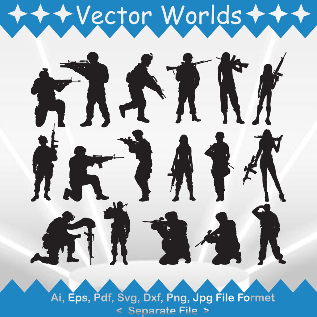 Soldiers SVG Vector Design - MasterBundles