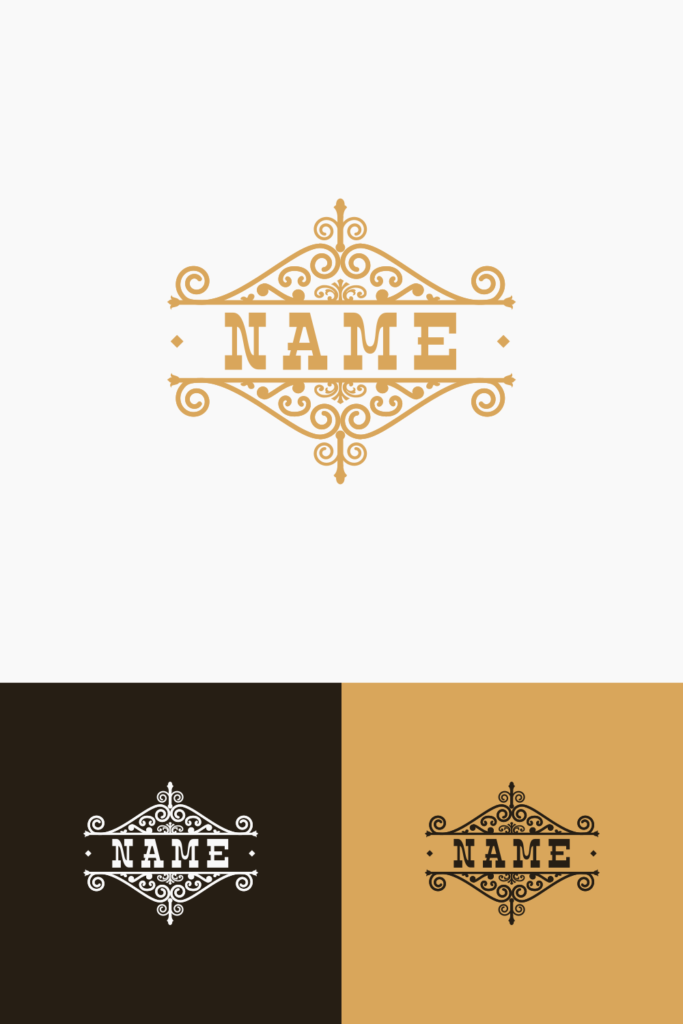 Elegent emblem logo - MasterBundles