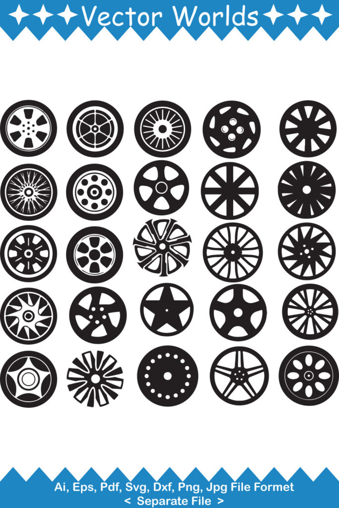 Wheel Hubcap SVG Vector Design - MasterBundles