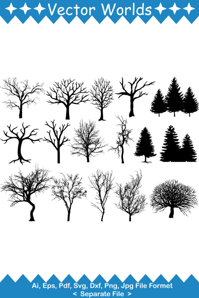 Winter Tree SVG Vector Design - MasterBundles