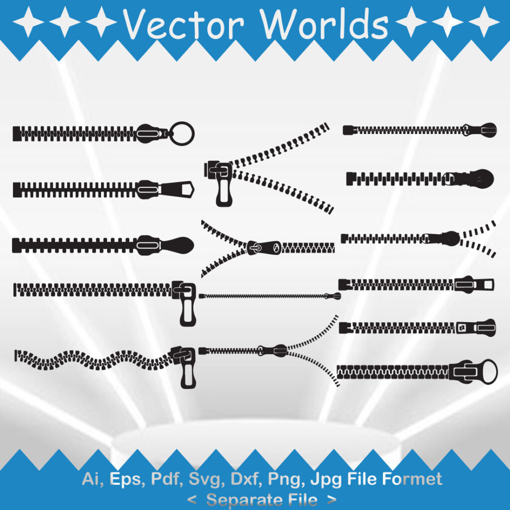 Zipper SVG Vector Design - MasterBundles