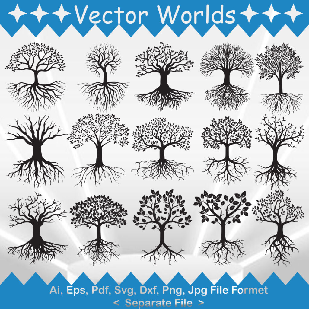 Root Tree SVG Vector Design - MasterBundles