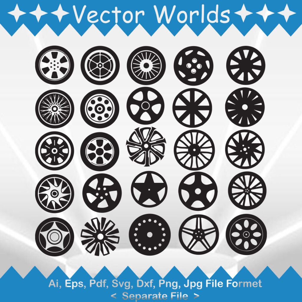 Wheel Hubcap SVG Vector Design - MasterBundles