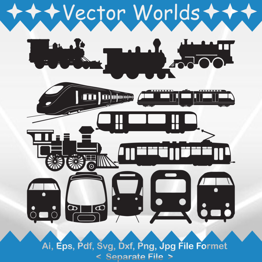 Train SVG Vector Design - MasterBundles
