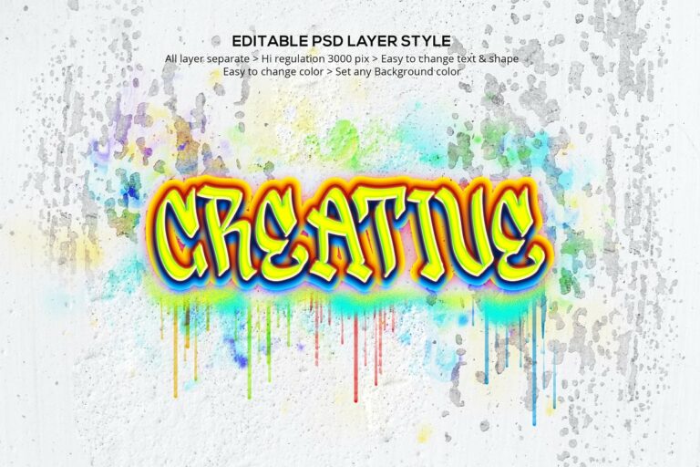 Photoshop Graffiti Text Effect - MasterBundles