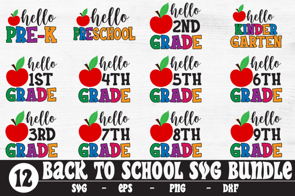 60 Back To School svg Mega Bundle, Teacher svg Bundle, 1st Day of ...