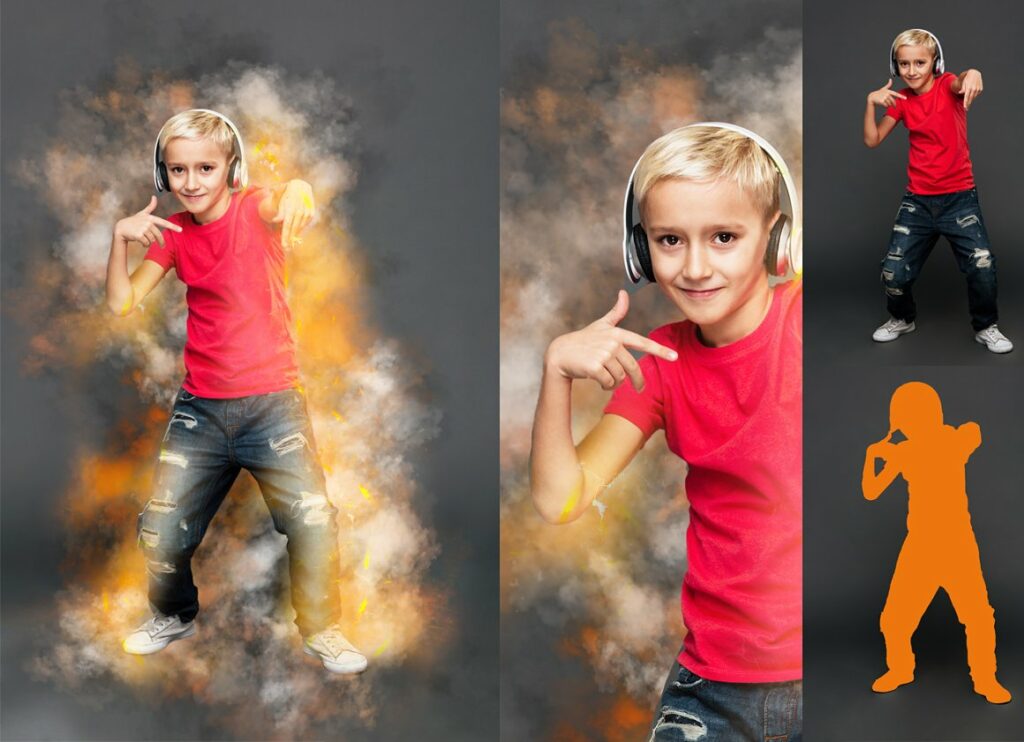 Fire Photo Effect Photoshop Action - MasterBundles