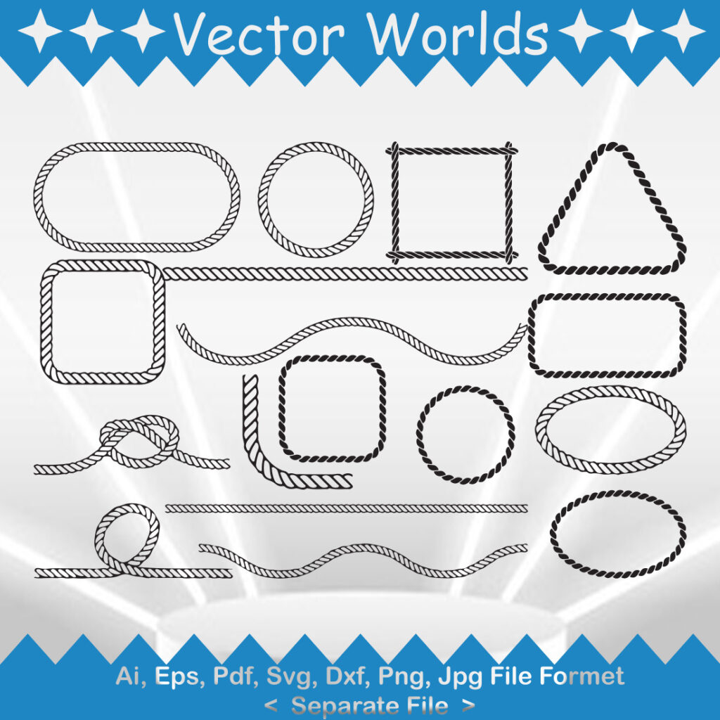 Rope Frame SVG Vector Design - MasterBundles