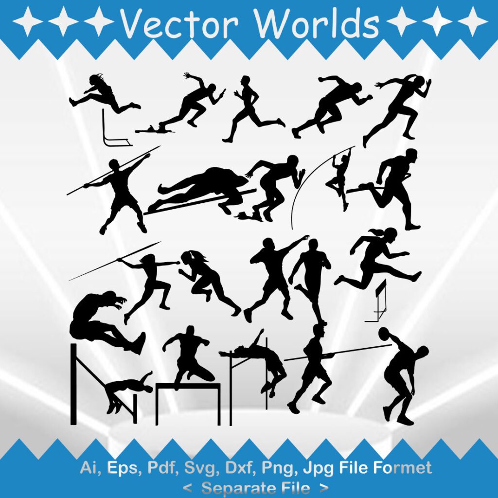 Track And Field SVG Vector Design - MasterBundles