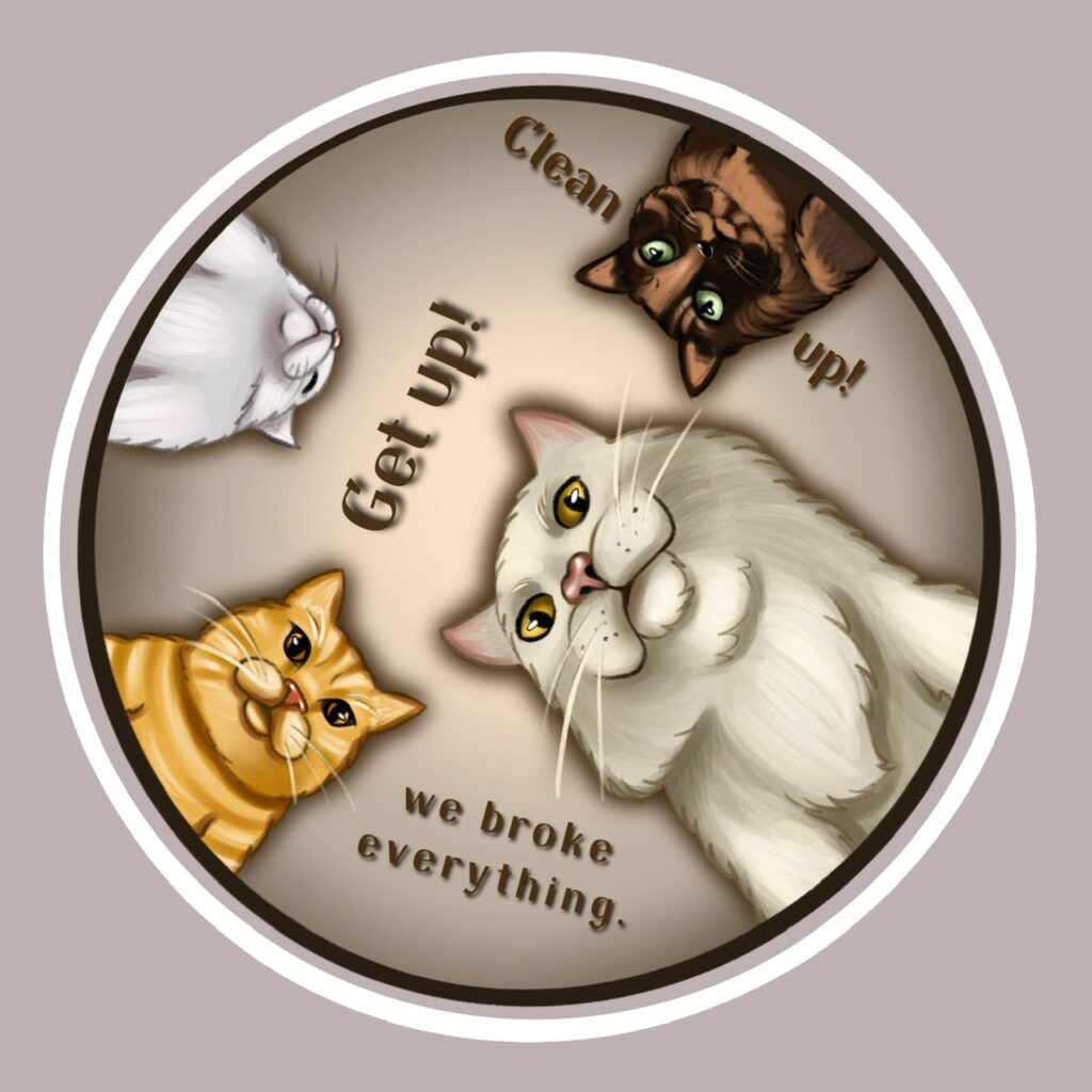 Sticker Pack Cutest Little Cats - MasterBundles