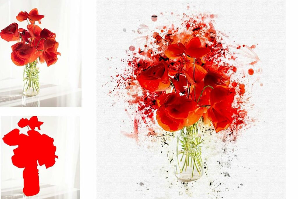 Ink Liquid Effect Photoshop Action - MasterBundles
