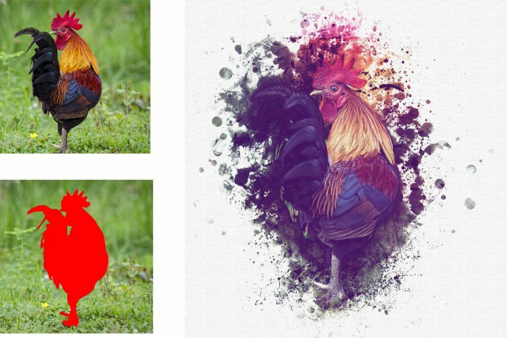 Ink Liquid Effect Photoshop Action - MasterBundles